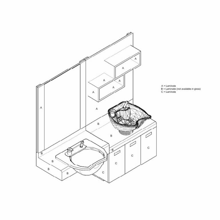 REM Pendle Easy-Wash DDA Unit | REM | Care home furniture