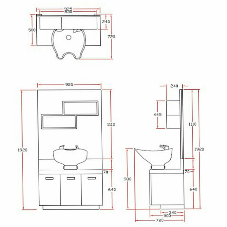 REM Pendle Back Wash Care Home Unit | REM Salon